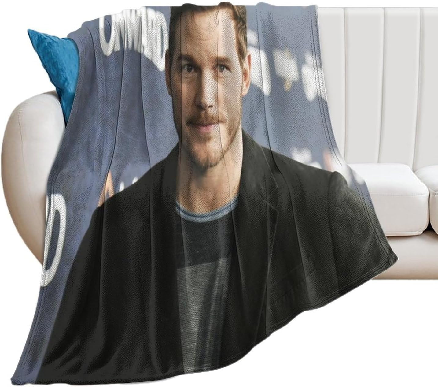 Chris Pratt Actor Famous Poster Handsome Blanket for Bed Couch Sofa ...