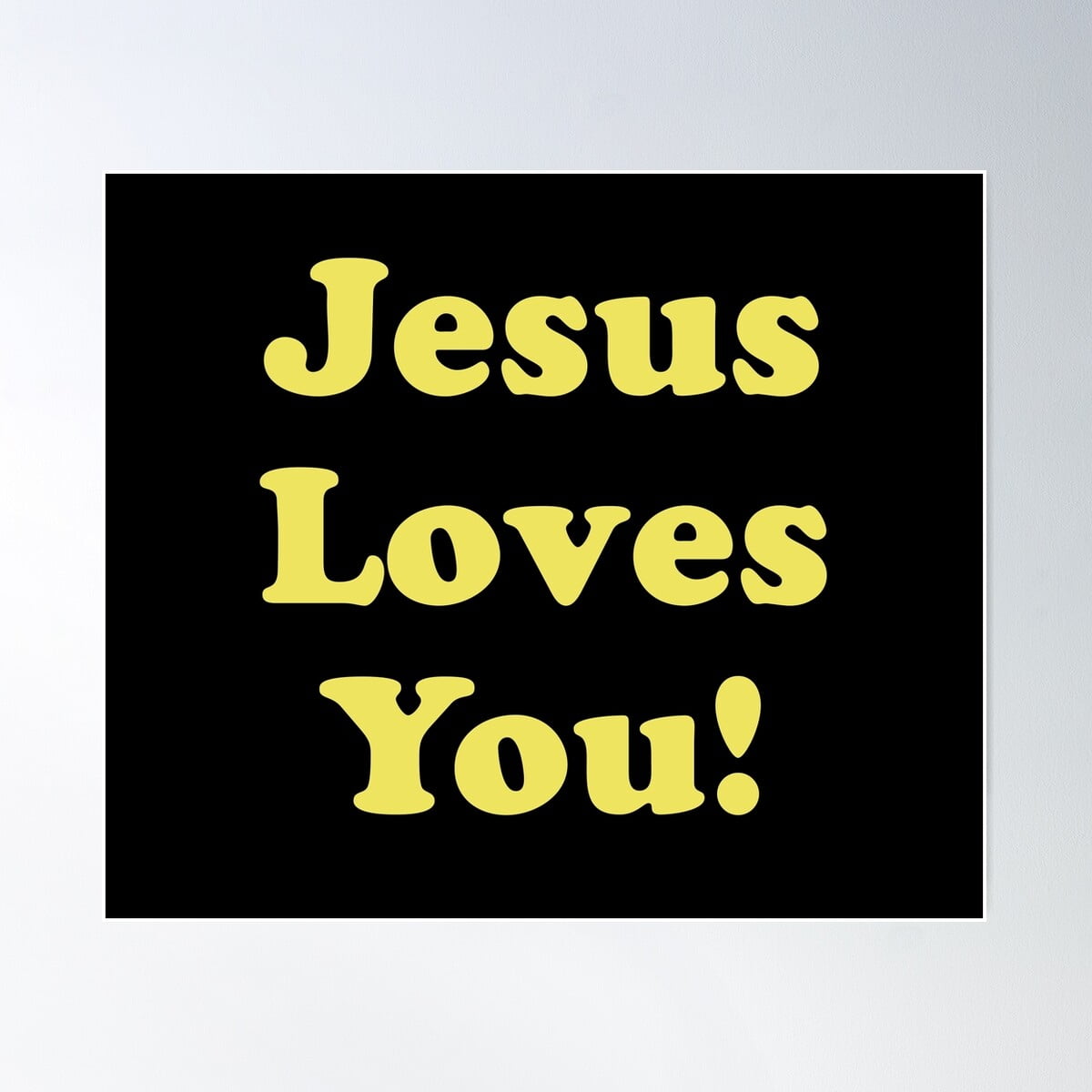 Chris Pratt Jesus Loves You Poster Wall Art, Modern Wall Decor For ...