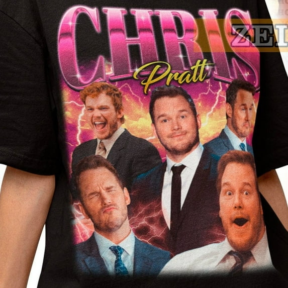Chris Pratt Retro 90er Jahre T-Shirt, Chris Pratt Rap Vintage Shirt, Chris Pratt Hommage, Chris ...