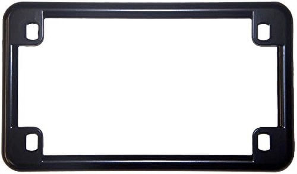 Chris Products 0610 Black Chrome Finish Motorcycle License Plate Frame ...