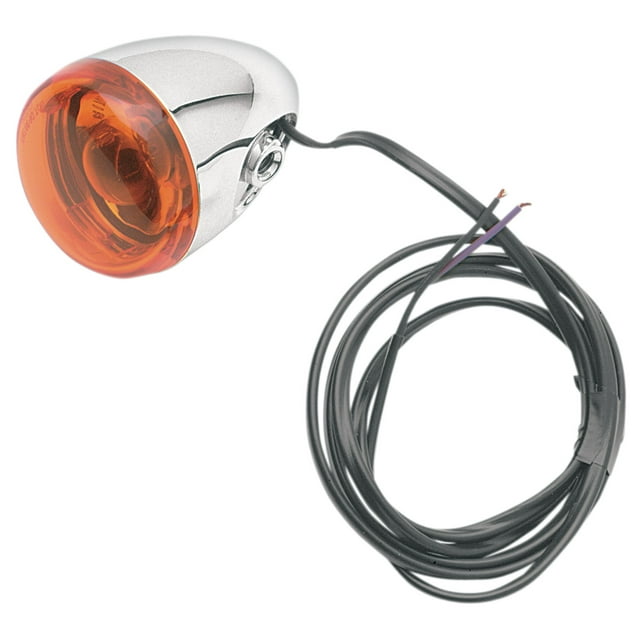 Chris Products Chrome Dual Filament Custom Turn Signal w/ Amber Lens ...