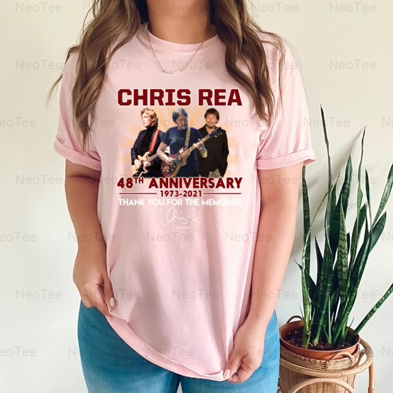 Chris Rea Anniversary Singer Songwriter Blues Rock Music Fan Tribute T ...