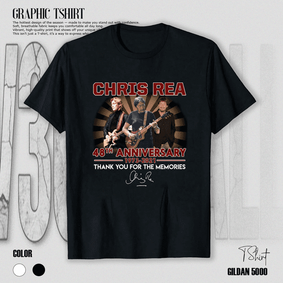 Chris Rea Anniversary Singer Songwriter Blues Rock Music Tribute Unisex ...