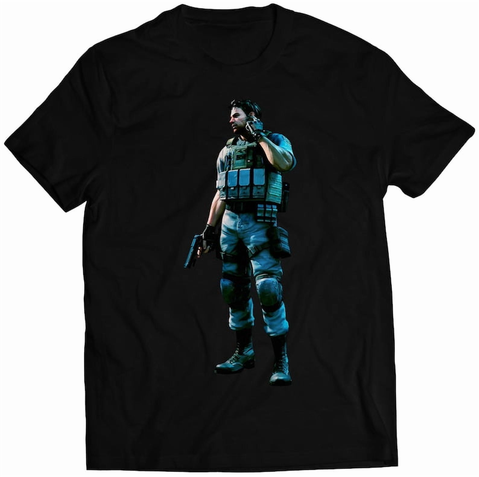Chris Redfield Residence Evil Biohazard 5 Gold Premium Unisex T-shirt ...