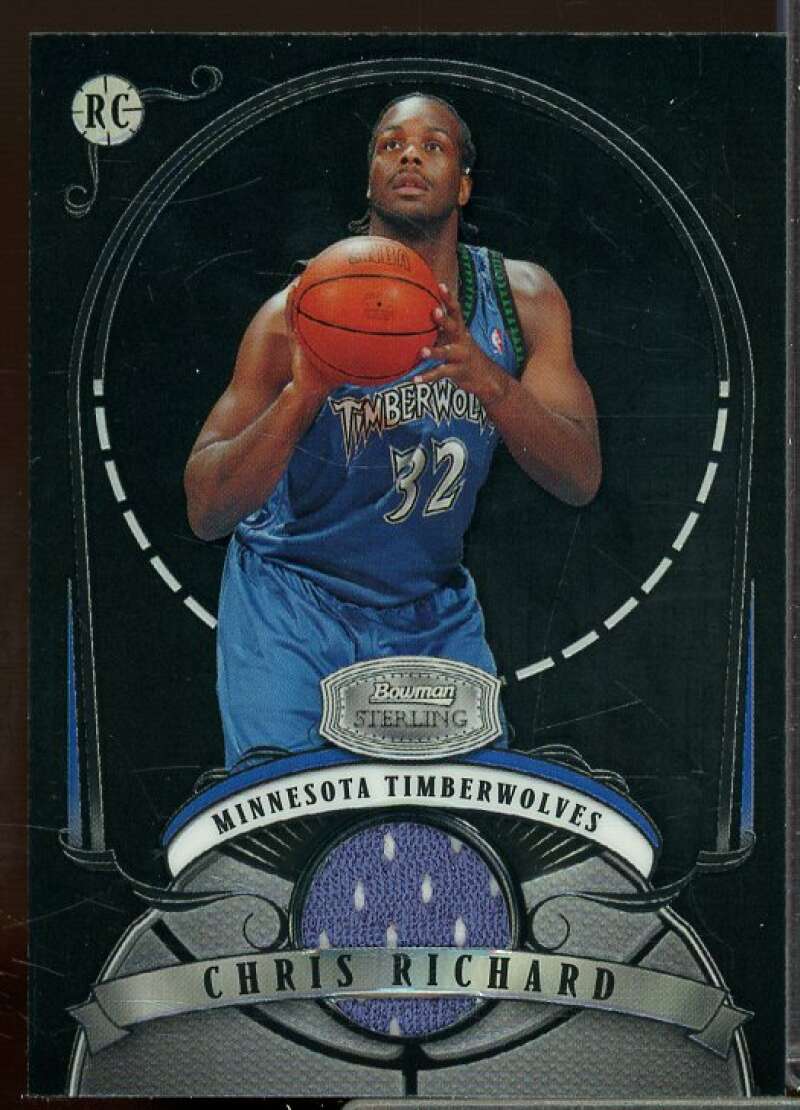 Chris Richard Rookie Jersey Card 2007-08 Bowman Sterling Refractors ...