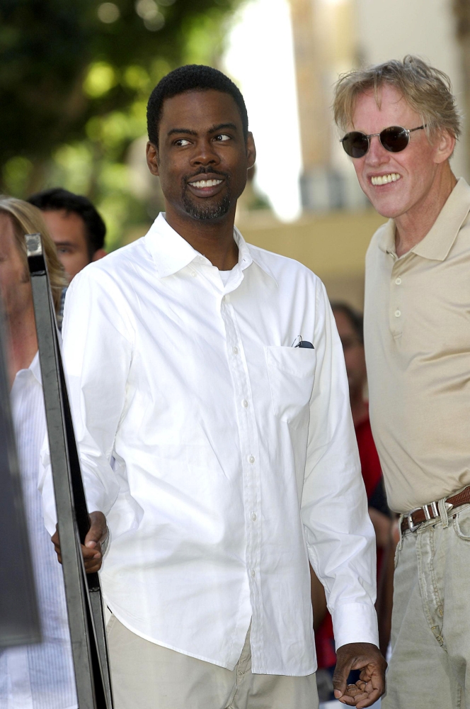 Chris Rock, Gary Busey At The Press Conference For Hollywood Walk Of ...