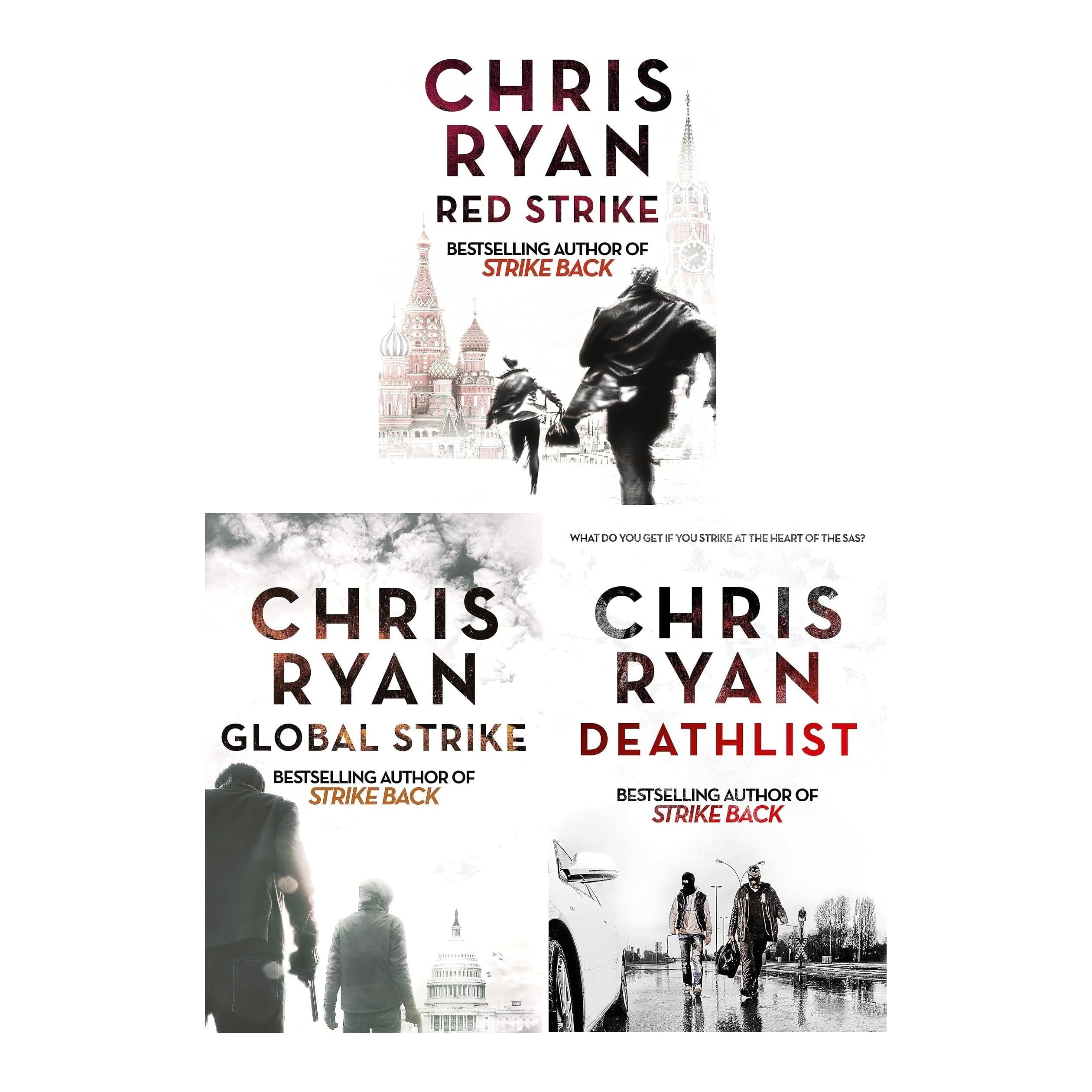 Chris Ryan Strike Back Thriller 3 Books Collection Set - Deathlist ...
