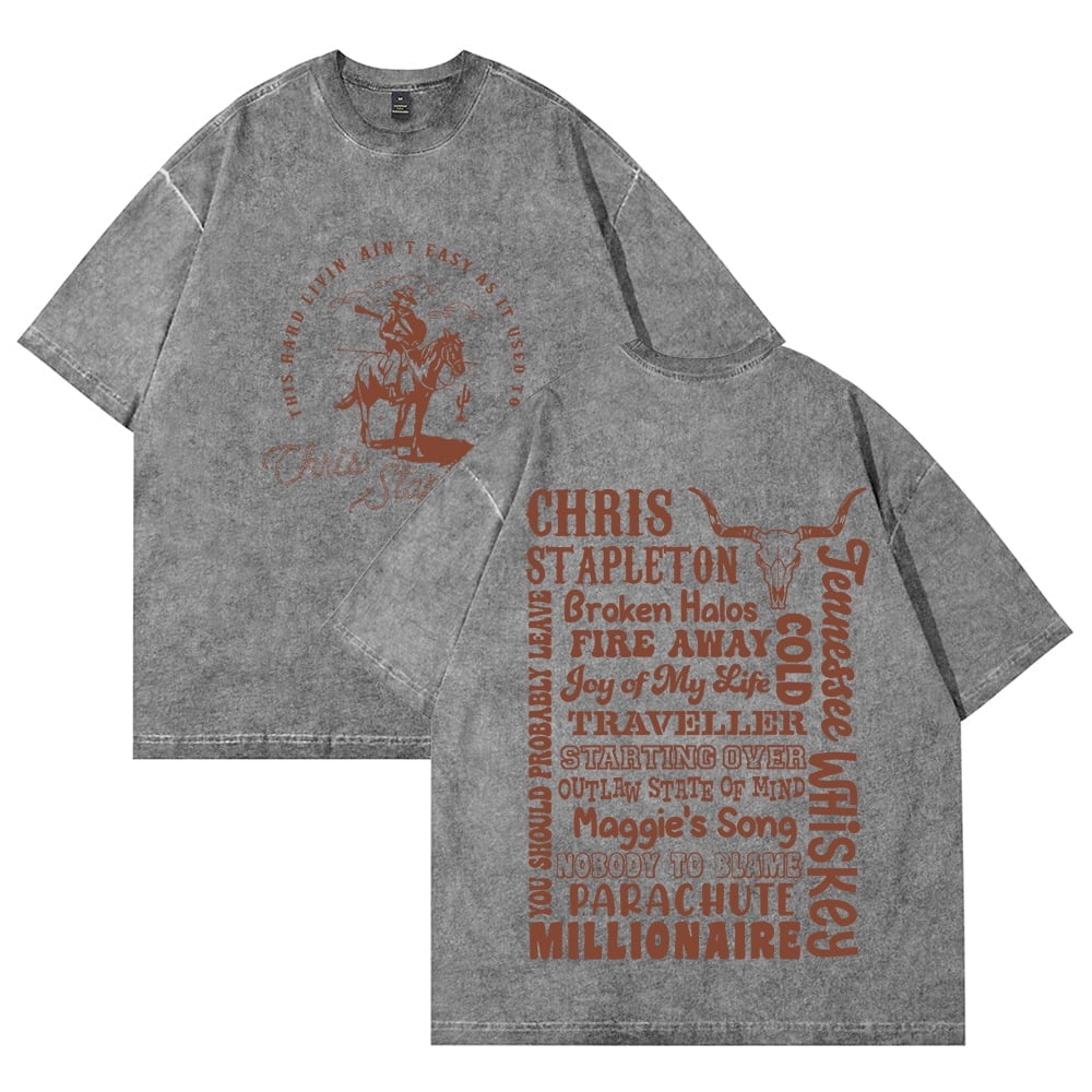 Chris Stapleton 2025 Cotton T-shirts Women Men Clothes Fashion Trend ...