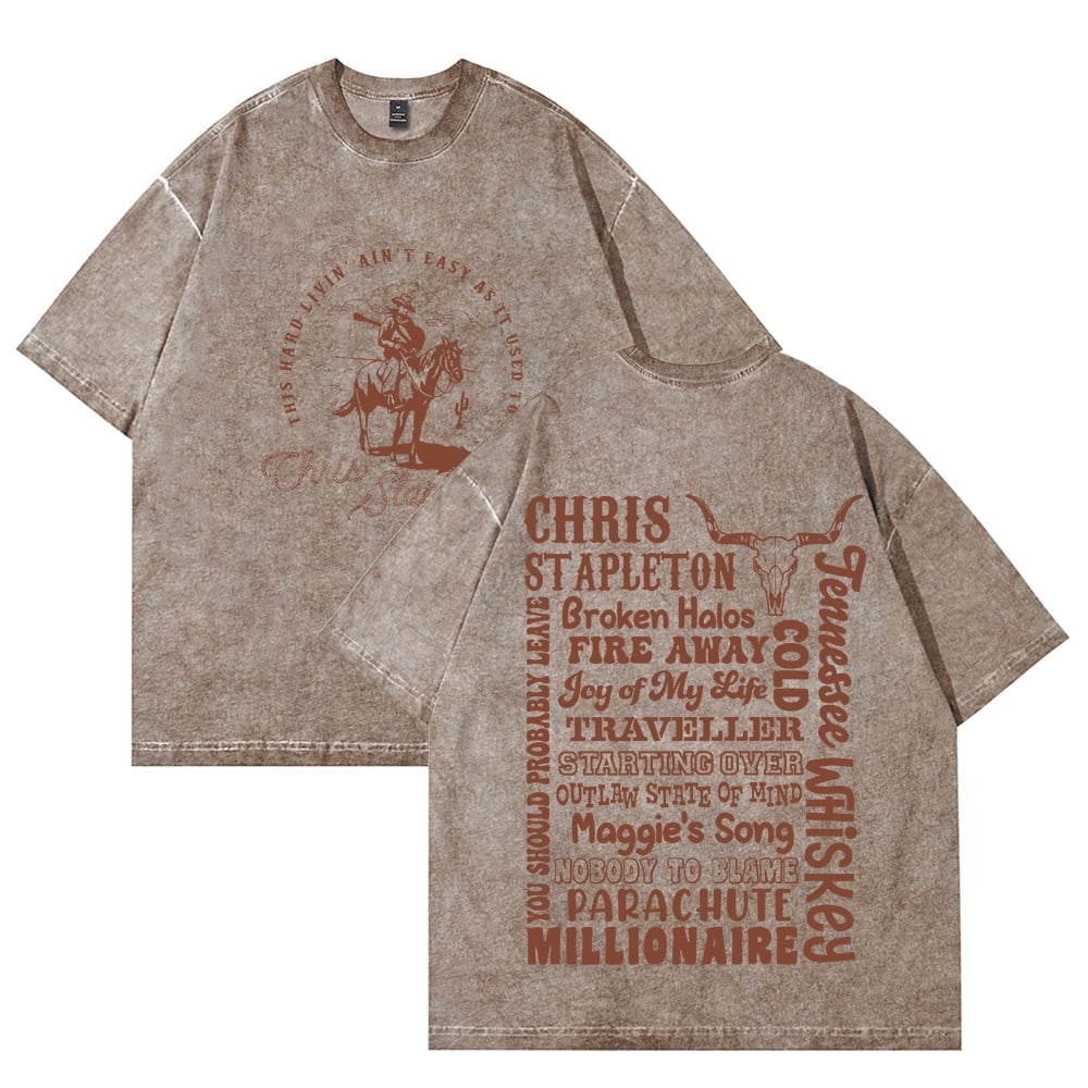 Chris Stapleton 2025 Cotton T-shirts Women Men Clothes Fashion Trend ...
