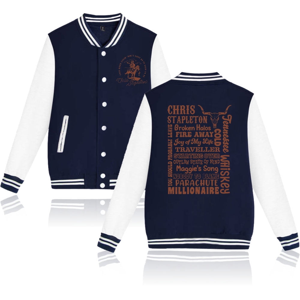 Chris Stapleton 2025 Tour Merch Baseball Uniform Long Sleeve Men Women ...