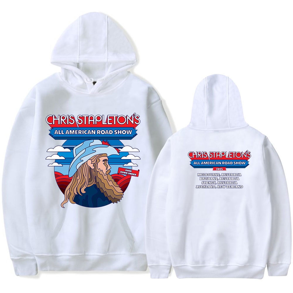 Chris Stapleton 2025 Tour Merch Hoodie Long Sleeve Men Women Vintage ...