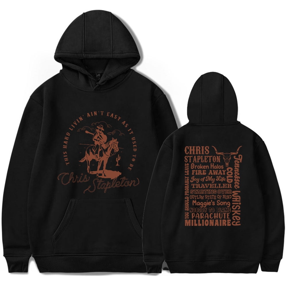 Chris Stapleton 2025 Tour Merch Hoodie Long Sleeve Men Women Vintage ...