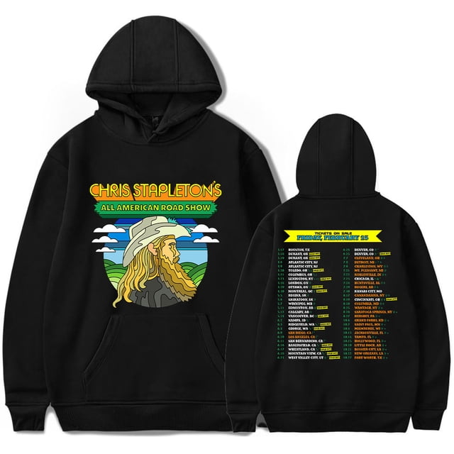 Chris Stapleton 2025 Tour Merch Hoodie Long Sleeve Vintage Fashion xxl ...