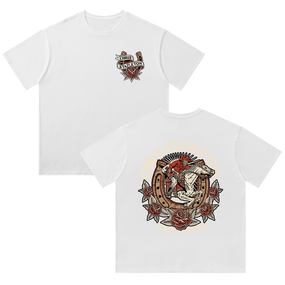 Chris Stapleton 2025 Tour Merch T-Shirt Short Sleeve Vintage Fashion ...