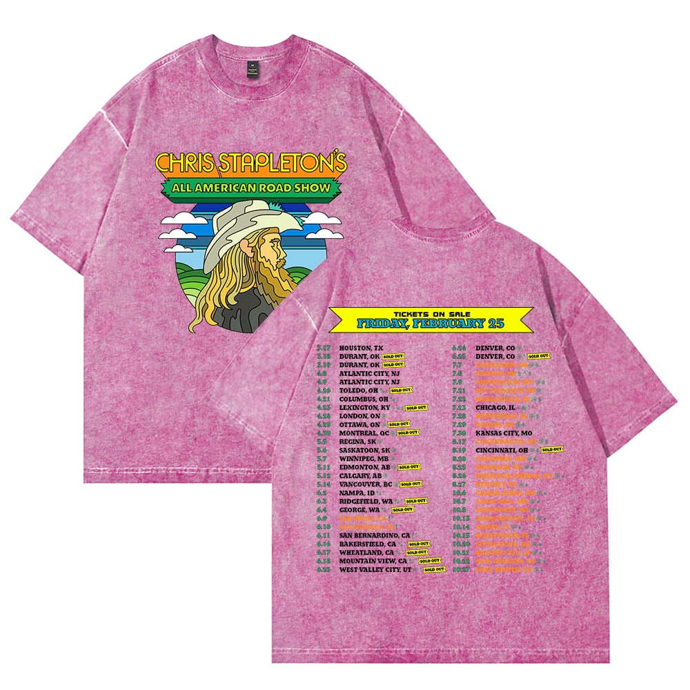 Chris Stapleton 2025 Tour Merch T-shirt Short Sleeve Men Women Vintage ...