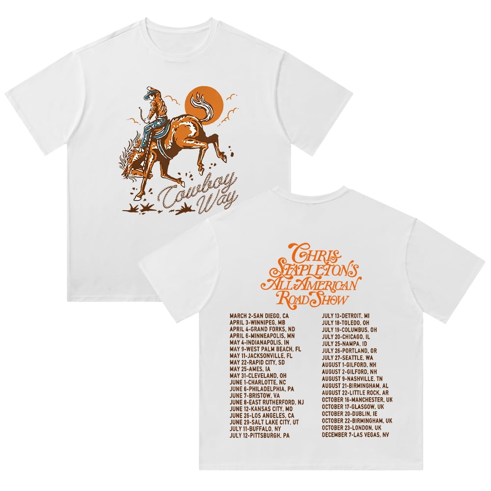 Chris Stapleton 2025 Tour Merch T-shirt Short Sleeve Men Women Vintage ...