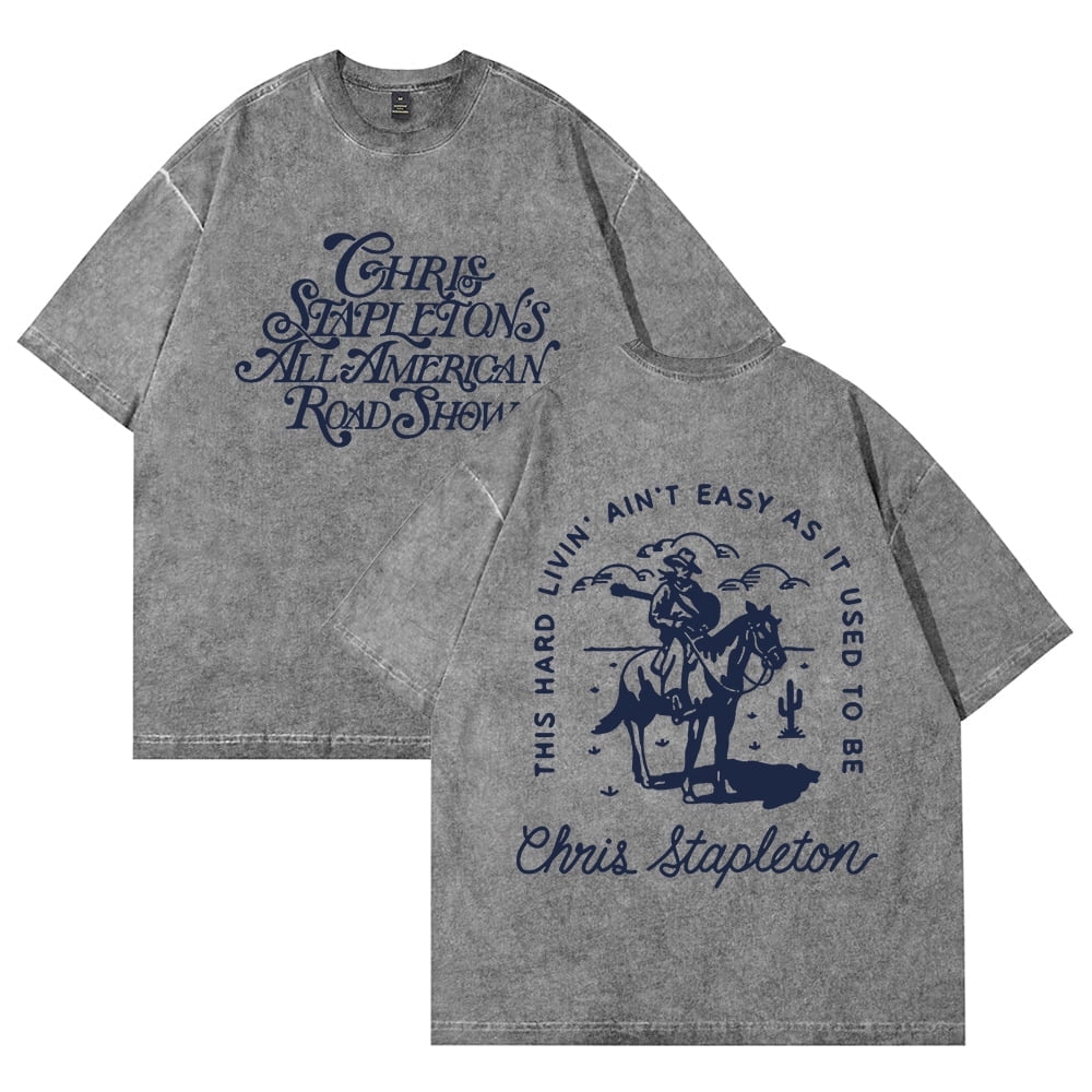 Chris Stapleton 2025 Tour Merch T-shirt pure cotton short sleeved ...