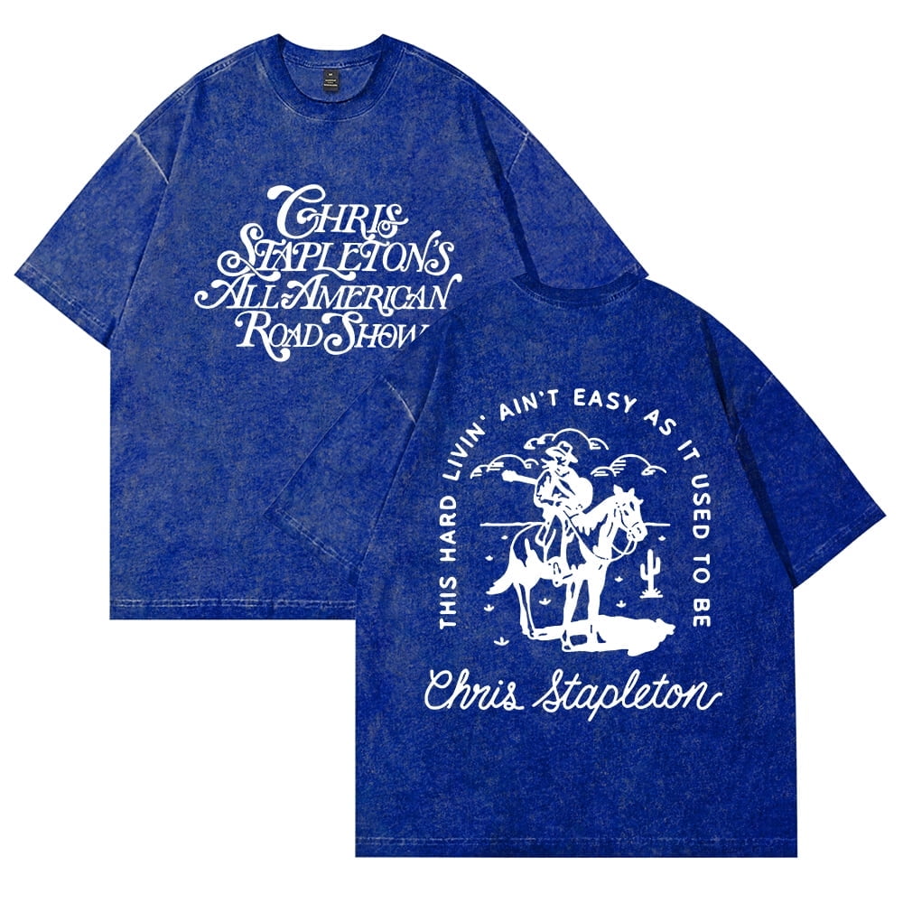 Chris Stapleton 2025 Tour Merch T-shirt pure cotton short sleeved ...