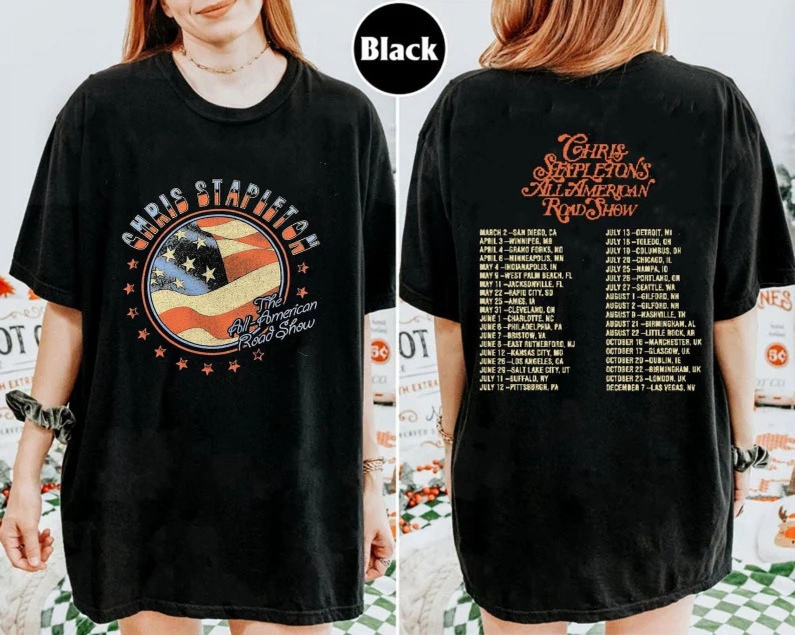 Chris Stapleton All American Road Show 2024 Tour T-Shirt - Walmart.com