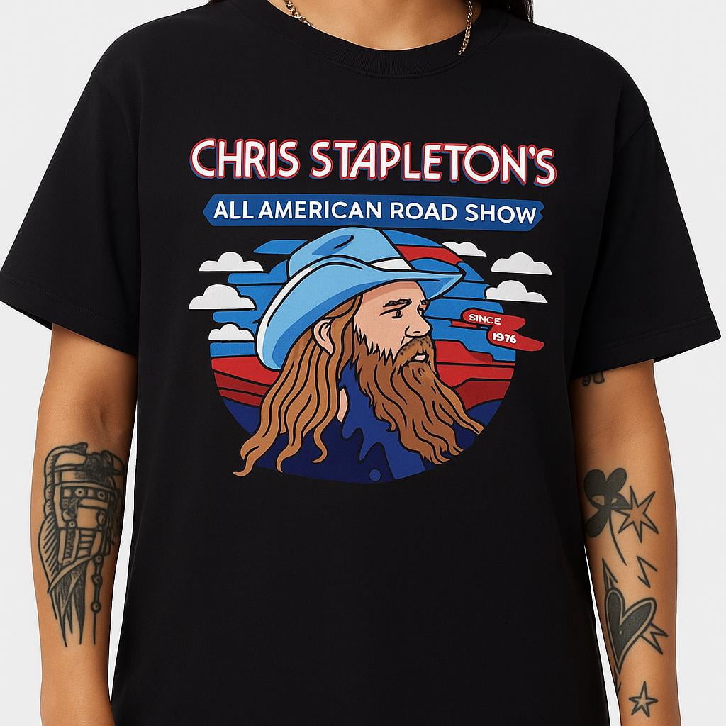 Chris Stapleton All American Road Show Shirt - Retro Country Music Tee ...