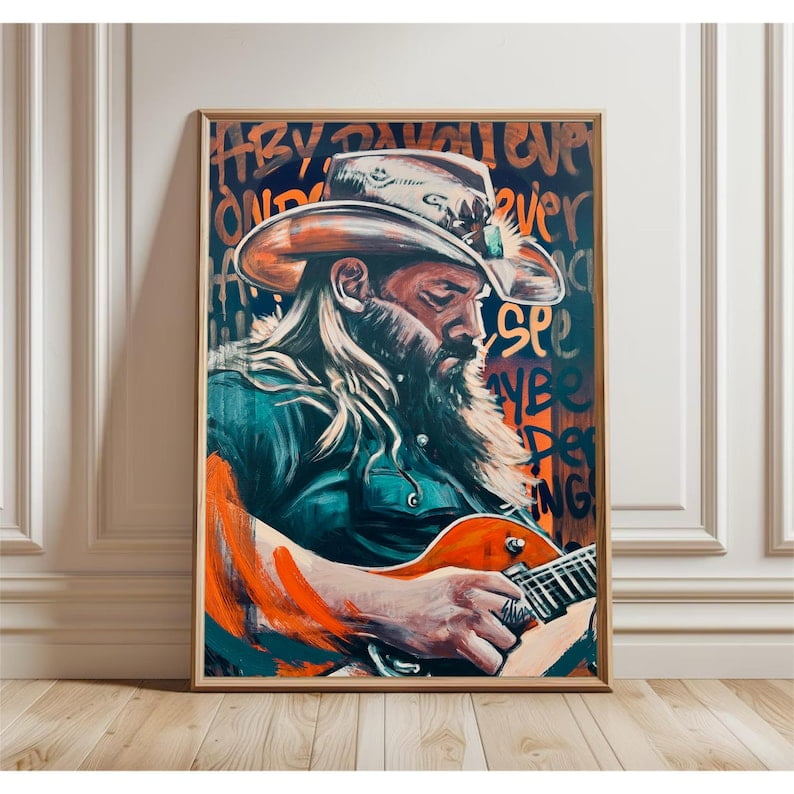 Chris Stapleton Art Print 24x36 UNFRAMED - Walmart.com