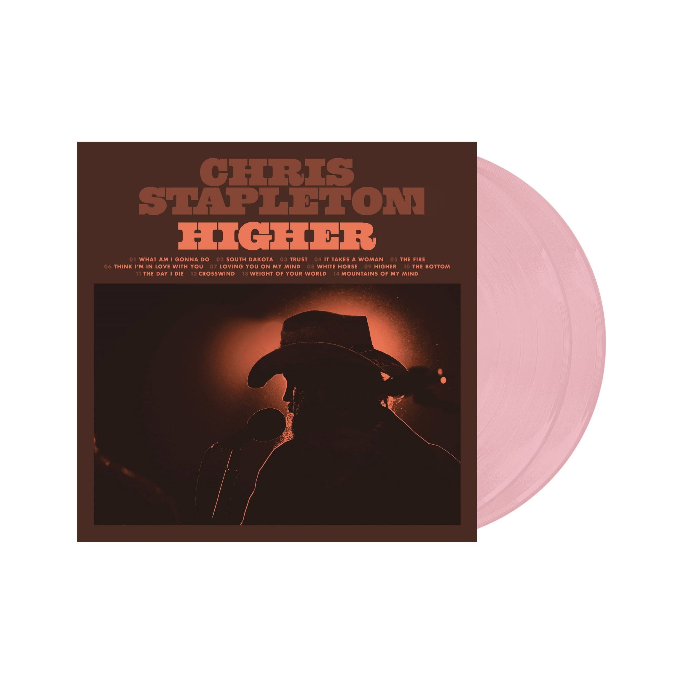Chris Stapleton - Higher Exclusive Opaque Baby Pink Color Vinyl 2x LP ...