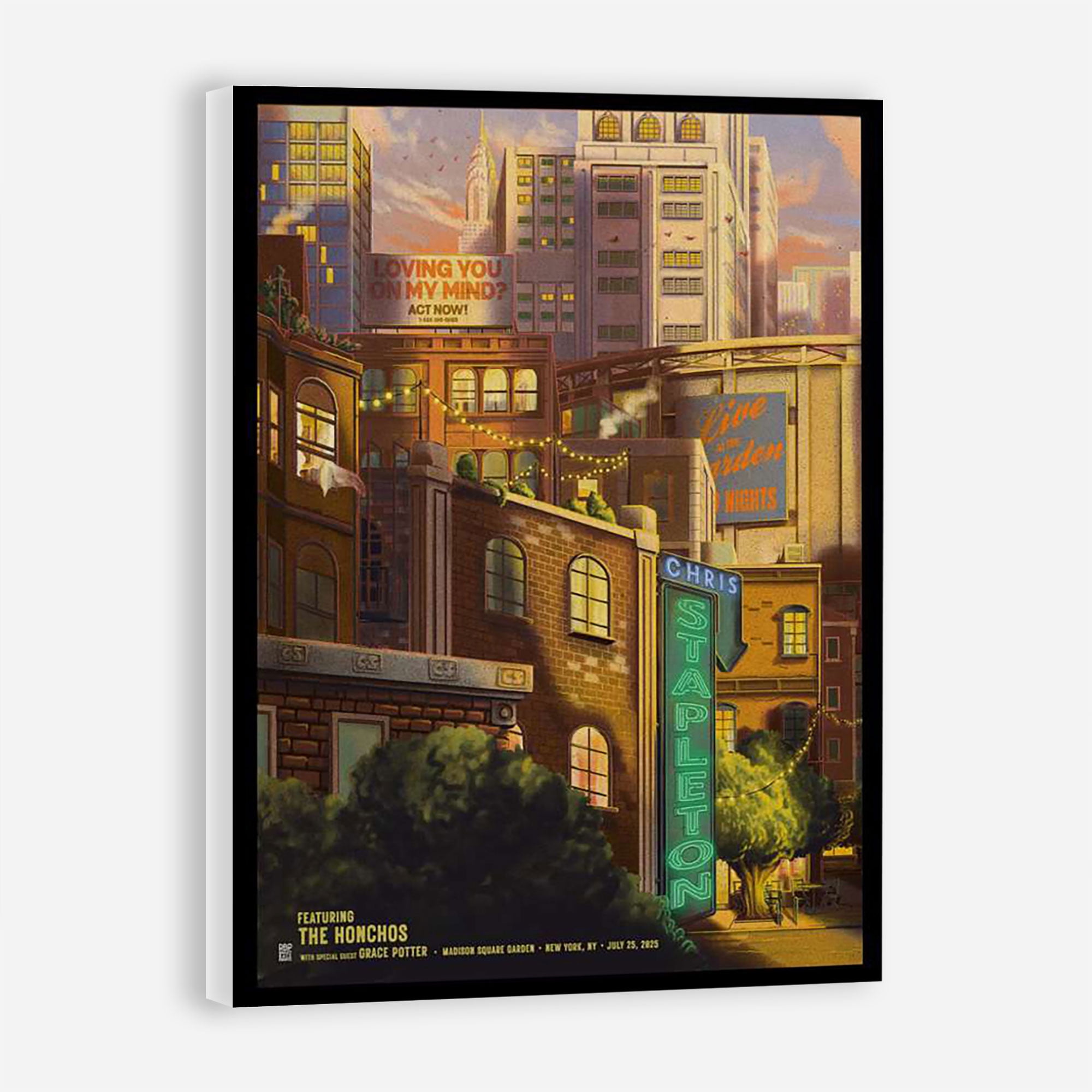 Chris Stapleton Madison Square Garden New York July 25 2025 Poster ...