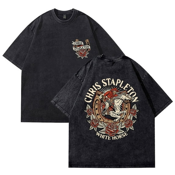 Chris Stapleton Merch Unisex Oversized Soft Retro Cotton Crewneck T ...