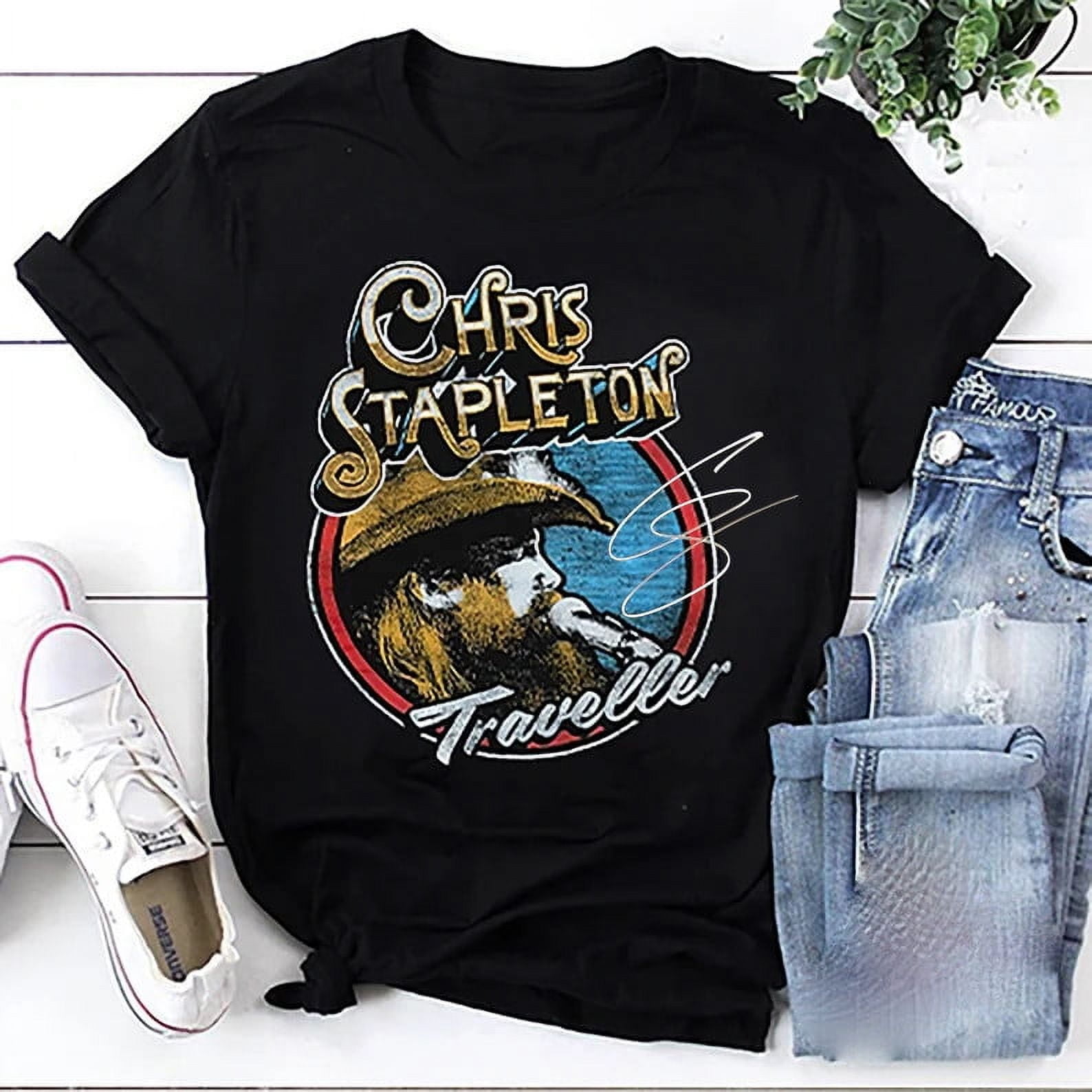 Chris Stapleton Music Heavy Cotton Black Unisex S-5XL Tee Shirt ...