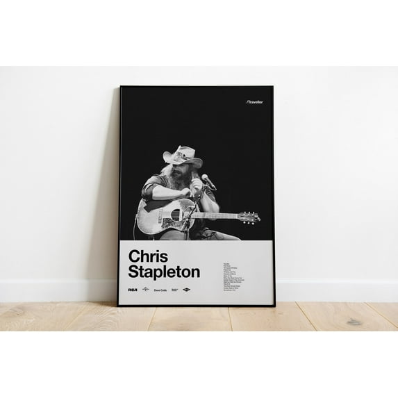 Chris Stapleton Poster Traveller album art country music, Unframed ...
