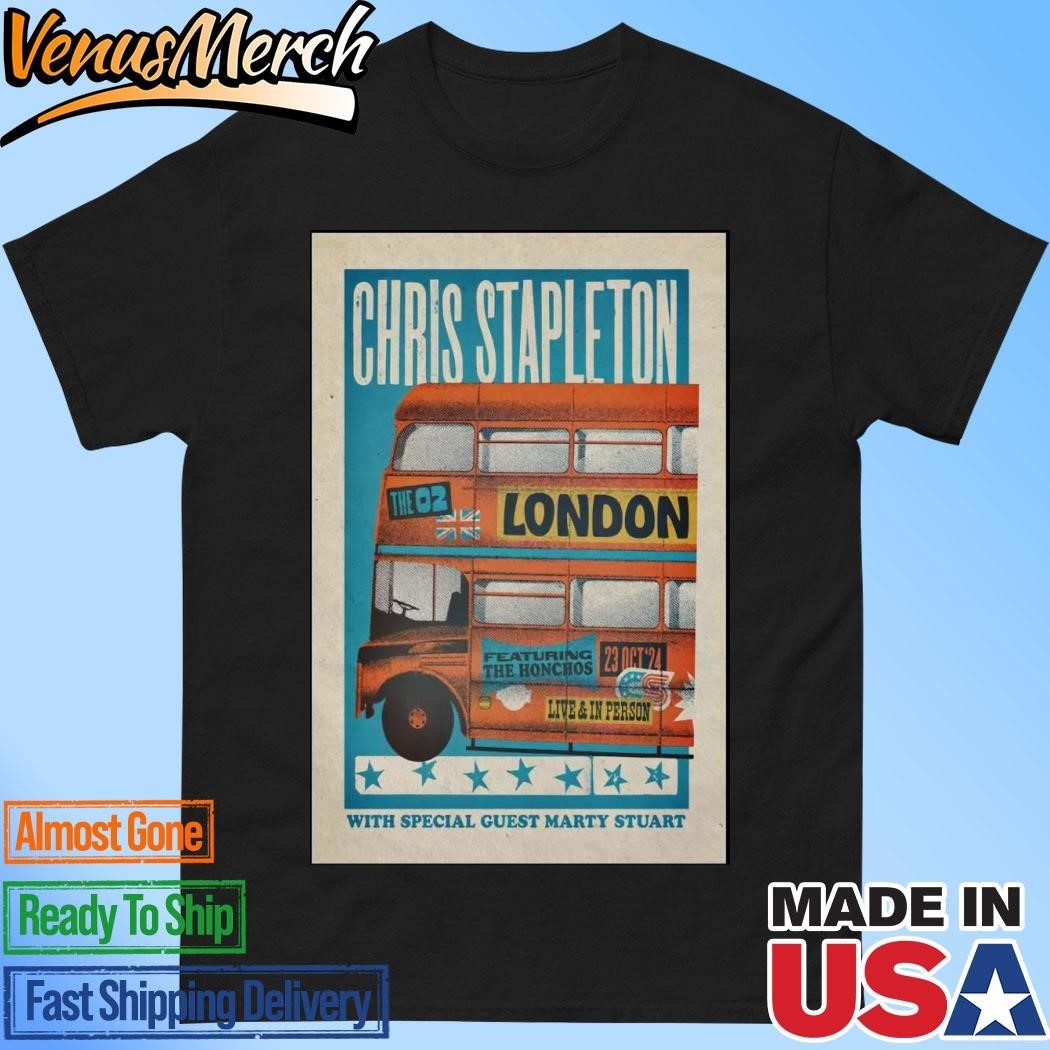 Chris Stapleton Show At The O2 On October 23 2024 Poster Shirt ...