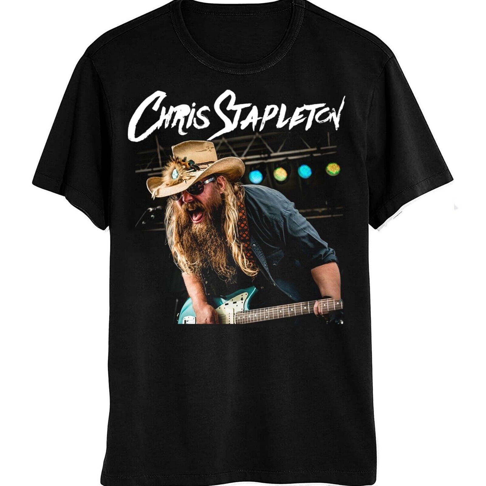 Chris Stapleton T-Shirt Music Shirt Gift Men Women Black S-3XL ...