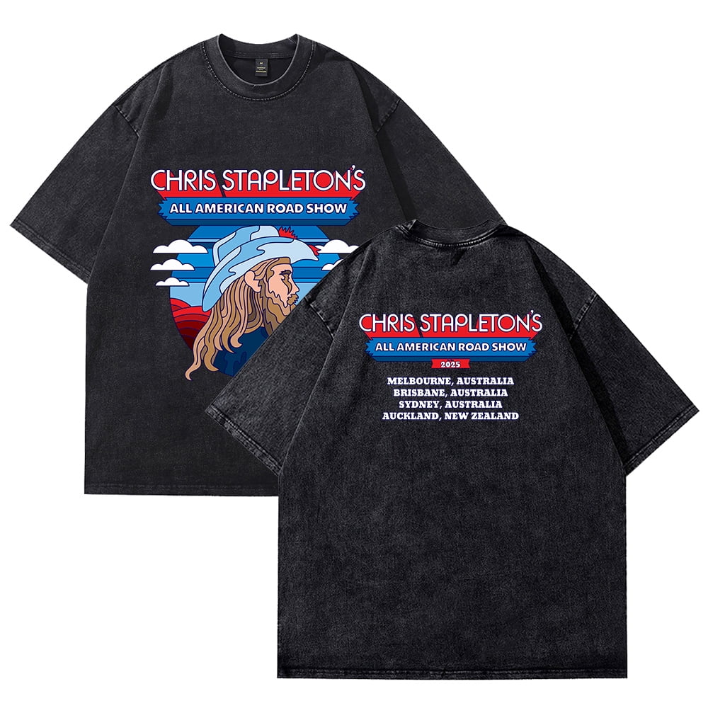 Chris Stapleton T-shirt Merch retro cotton street trend T-shirt unisex ...