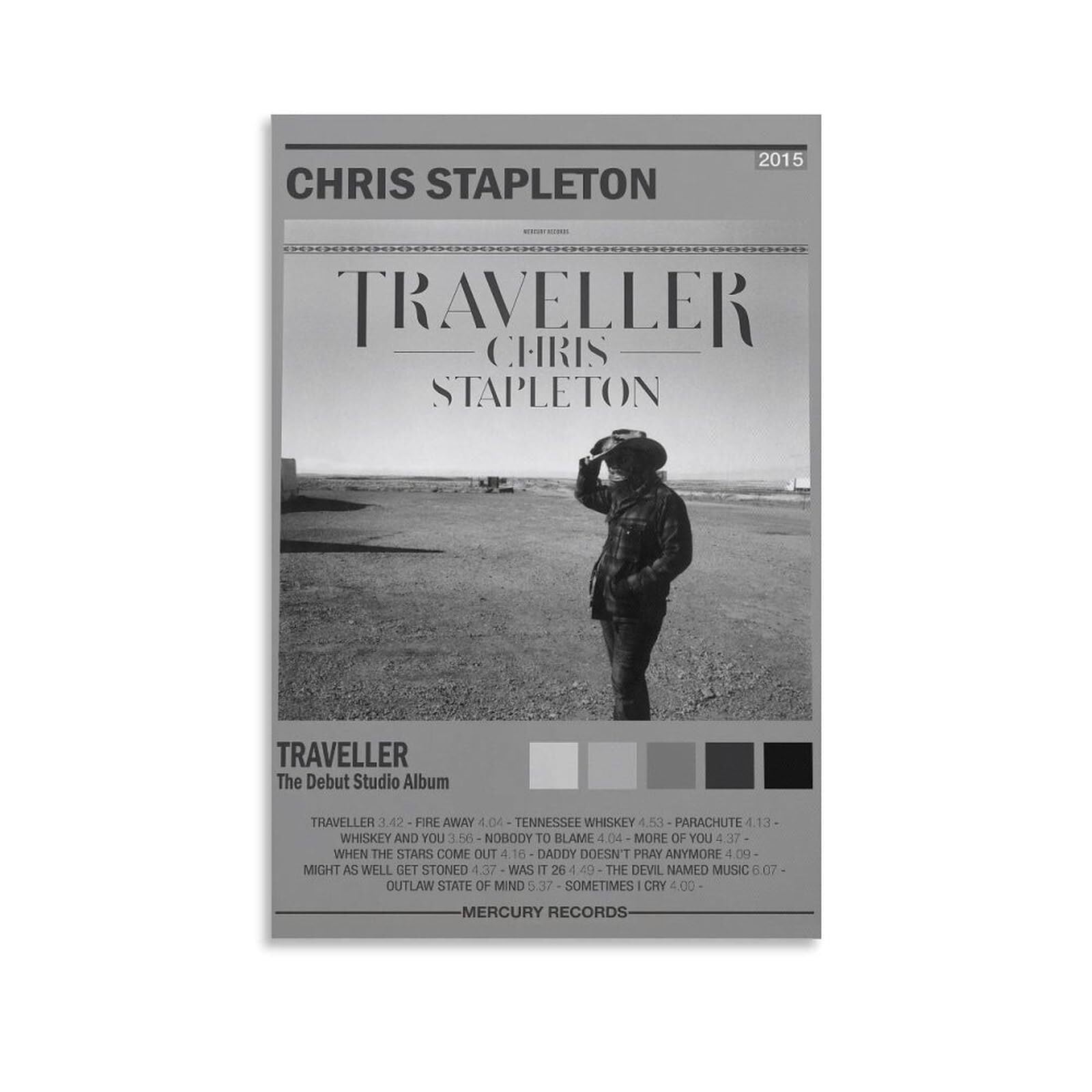 Chris Stapleton - Traveller Chris Stapleton Canvas Poster Wall ...