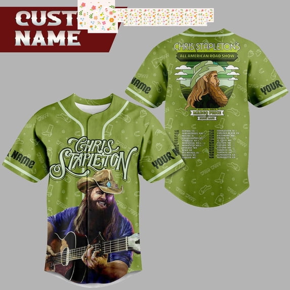 Chris Stapleton s All American Road Show Green Design Personalized ...