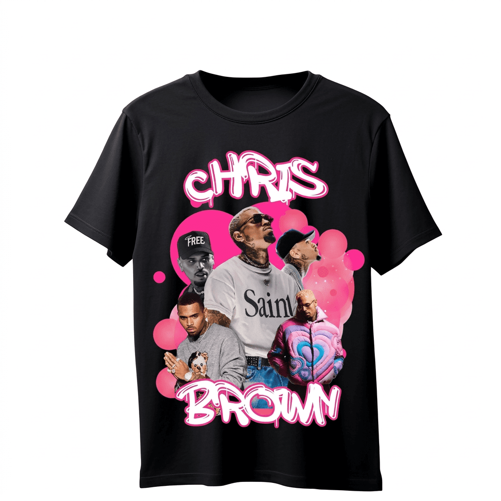Chris Vintage Rap Merch Tee, Brown Breezy Tour Shirt, R&B Fan Gift ...