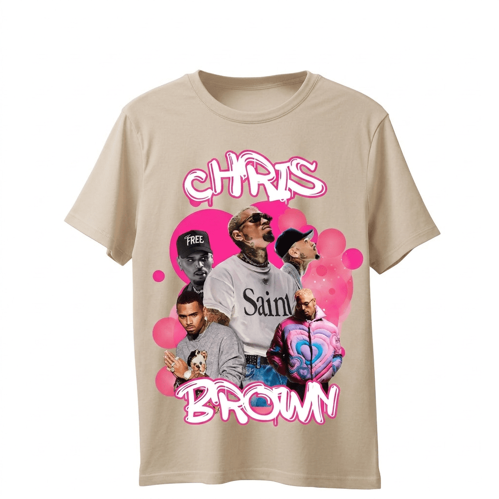 Chris Vintage Rap Merch Tee, Brown Breezy Tour Shirt, R&B Fan Gift ...