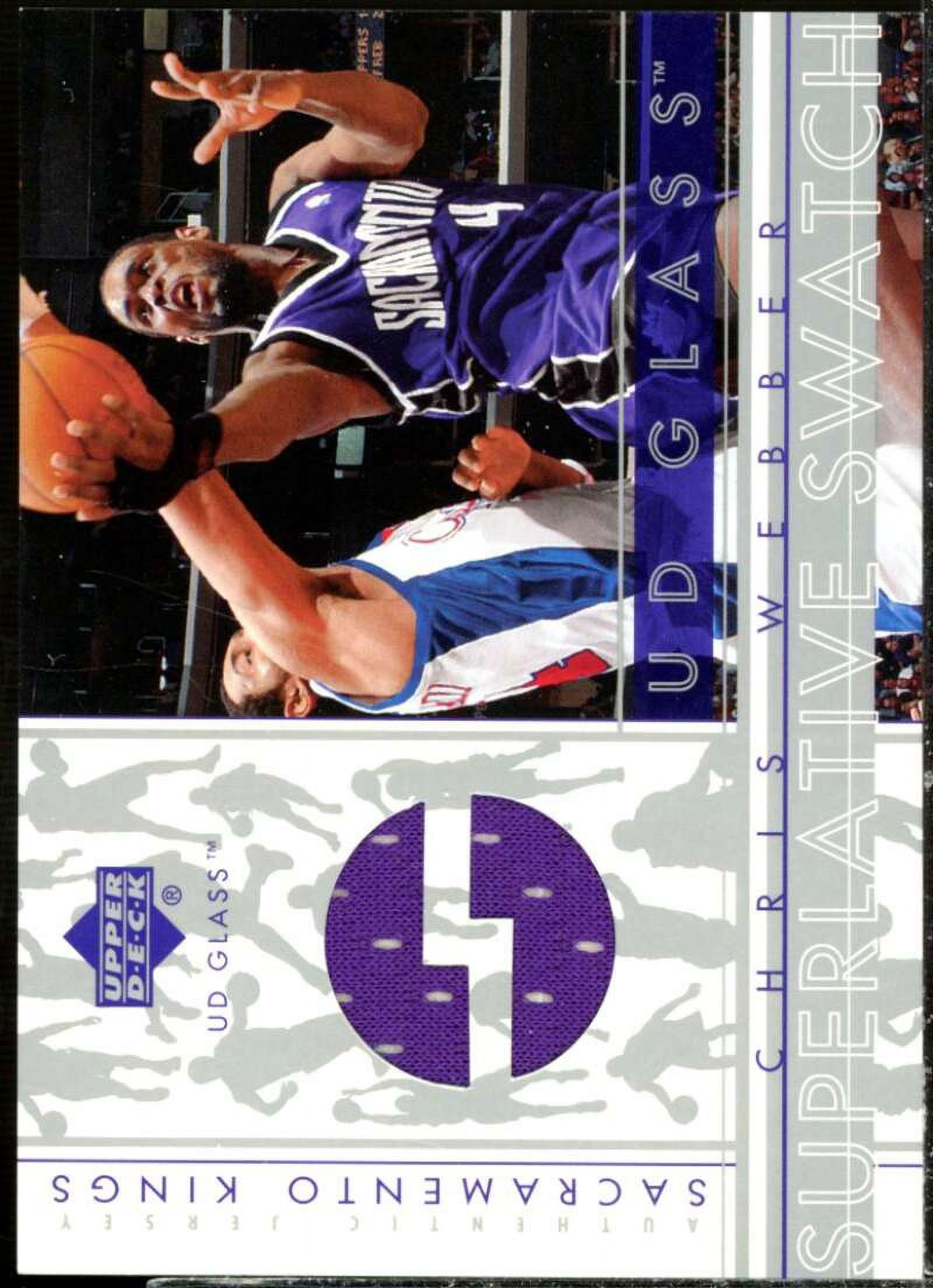 Chris Webber Card 2002-03 UD Glass Superlative Swatch #CWS - Walmart.com