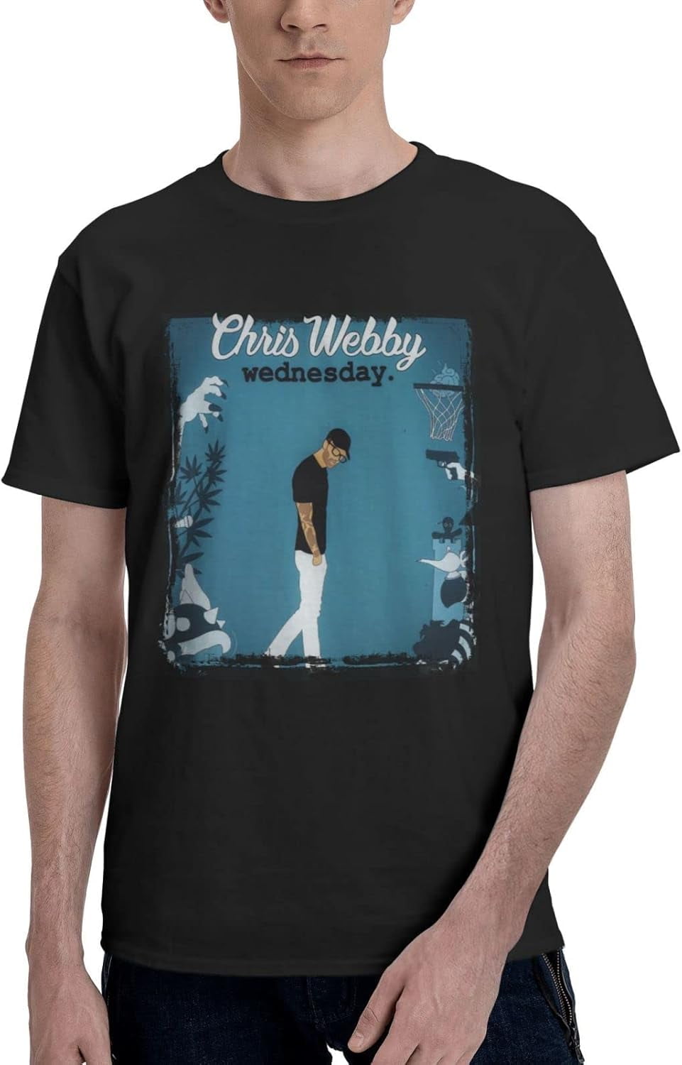 Chris Webby Wednesday T-Shirts Man's Summer O-Neck Cool Short Sleeve ...