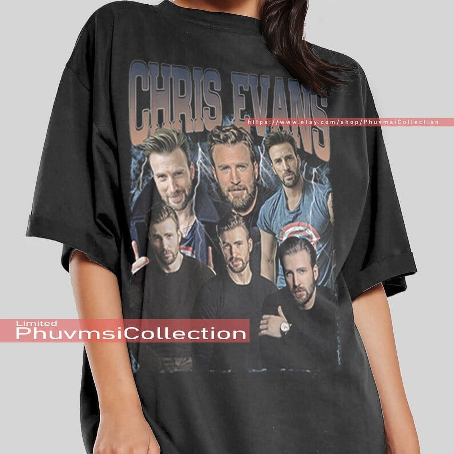 Chris evans t-shirt Vntage 90s shirt Chris Evans shirt - Walmart.com