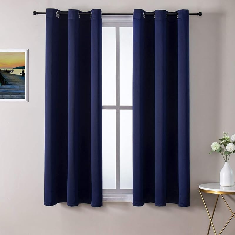 ChrisDowa Grommet Blackout Curtains for Bedroom and Living Room - 2 ...