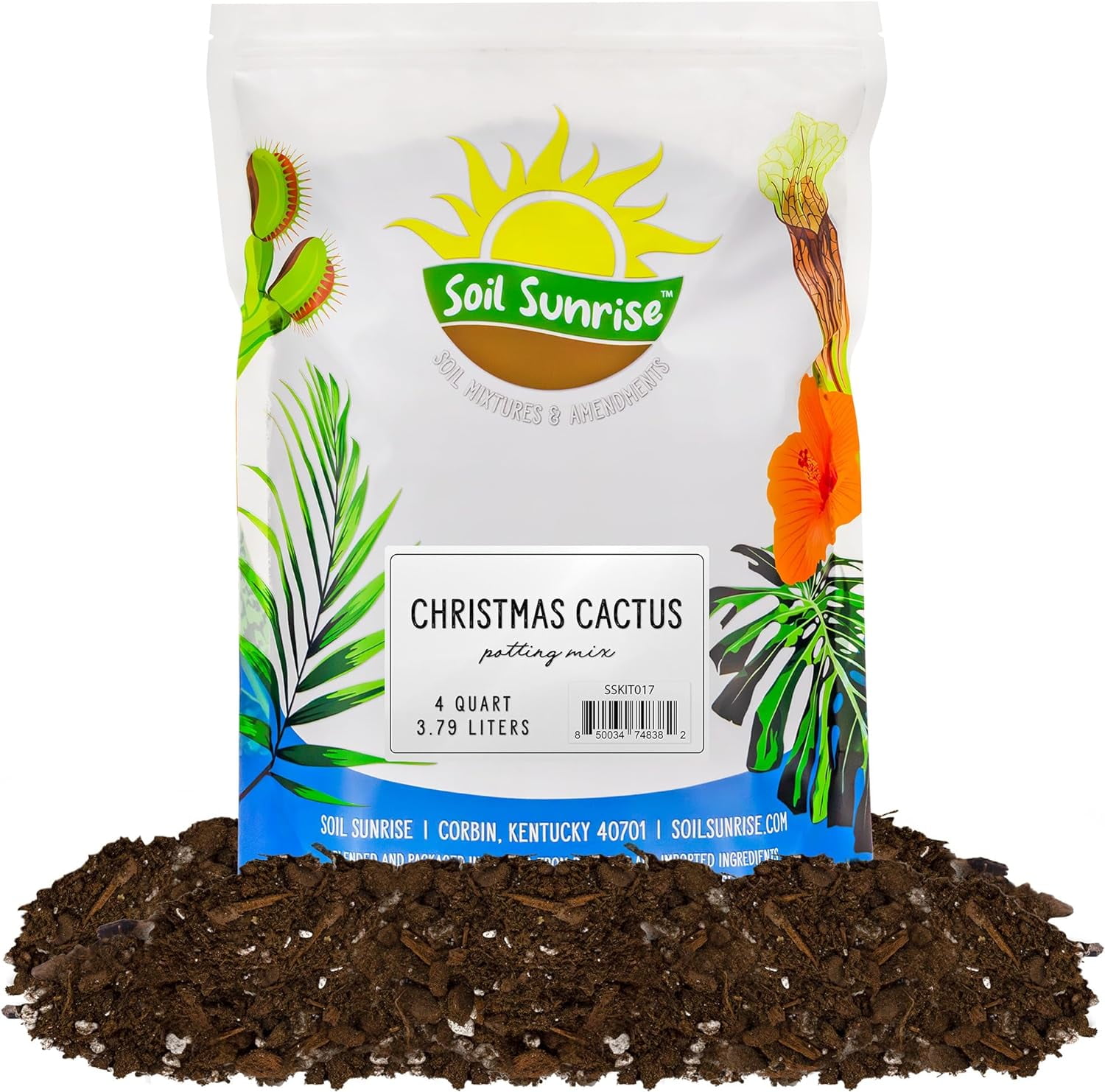 Chrisas Cactus Potting Mix (4 Quarts) Custom Blend for Xmas, Easter ...