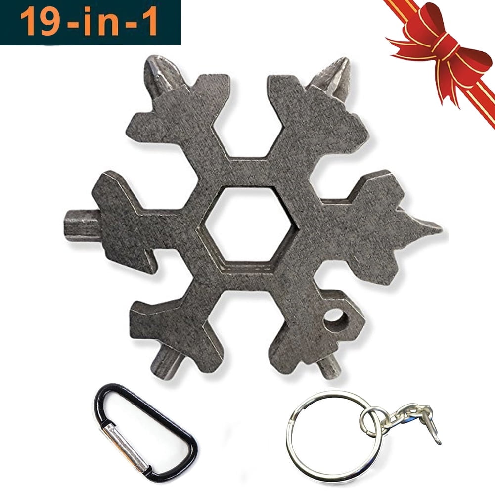 Chrismas Gifts for Men, 19-in-1 Snowflake Multi-tool, Stainless Steel ...