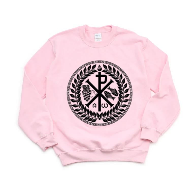 Chrismon Jesus Monogram Minimal Christian Symbol Style Faith God Lord ...