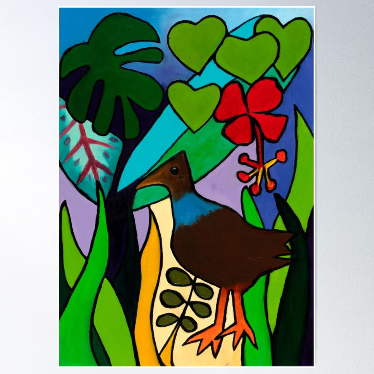 Chrissie'S Cape Tribulation Garden - Orange-Footed Scrubfowl Poster ...