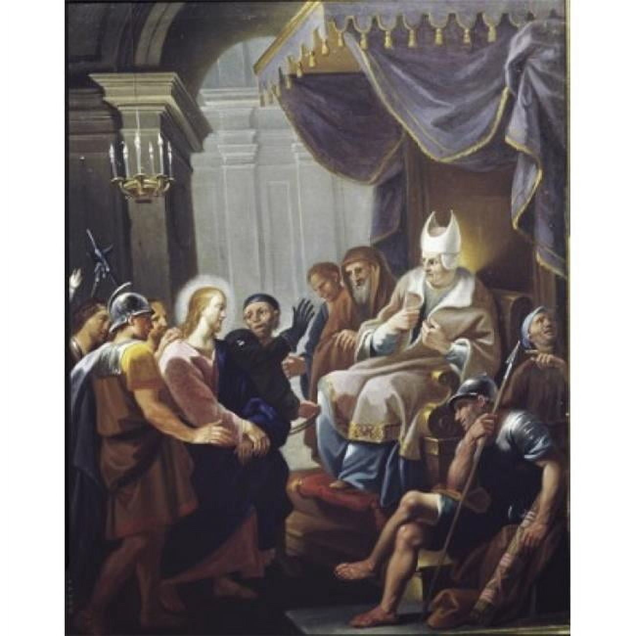 Christ Before the High Priest Hendrick Krock 1677-1738 Danish Poster ...