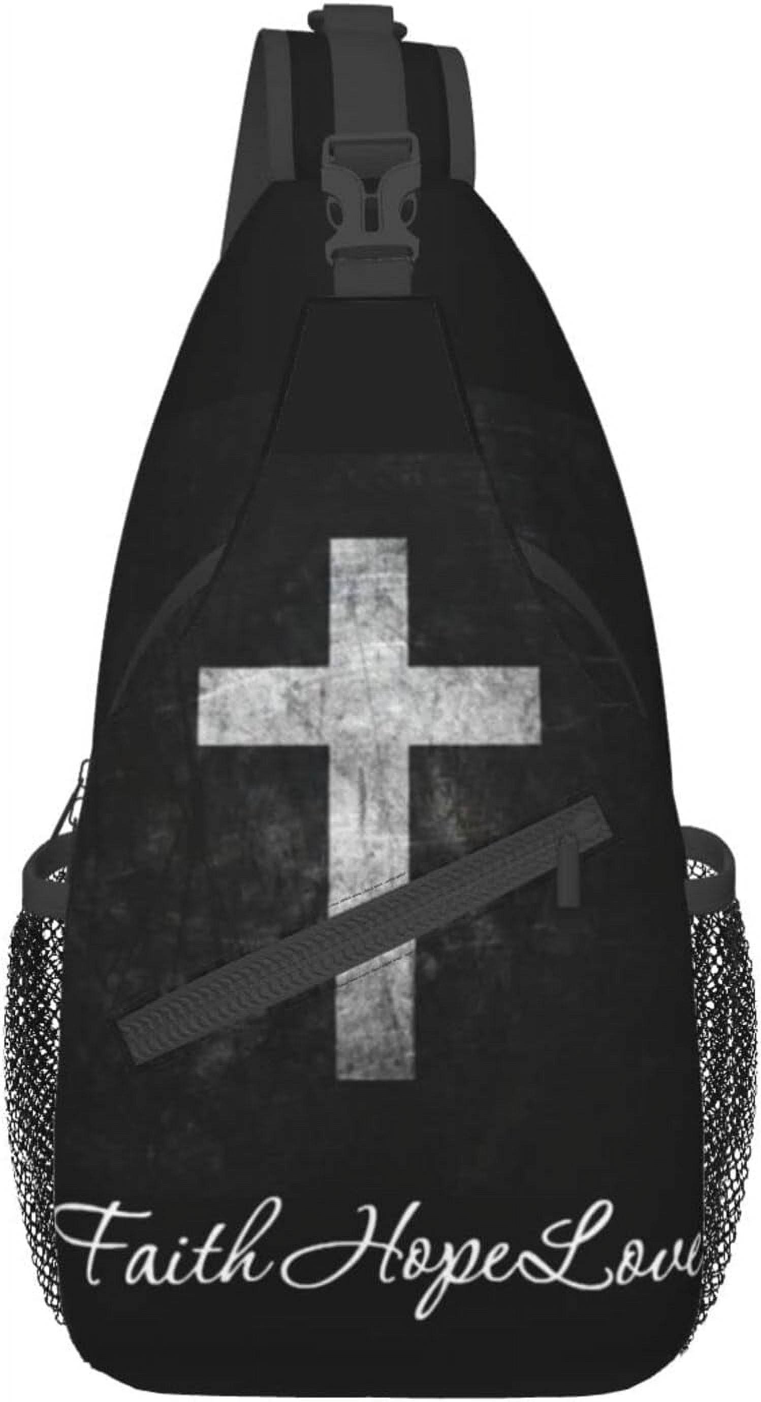 Christ Bible Sling Bag Crossbody Chest Daypack Casual Backpack Jesus ...