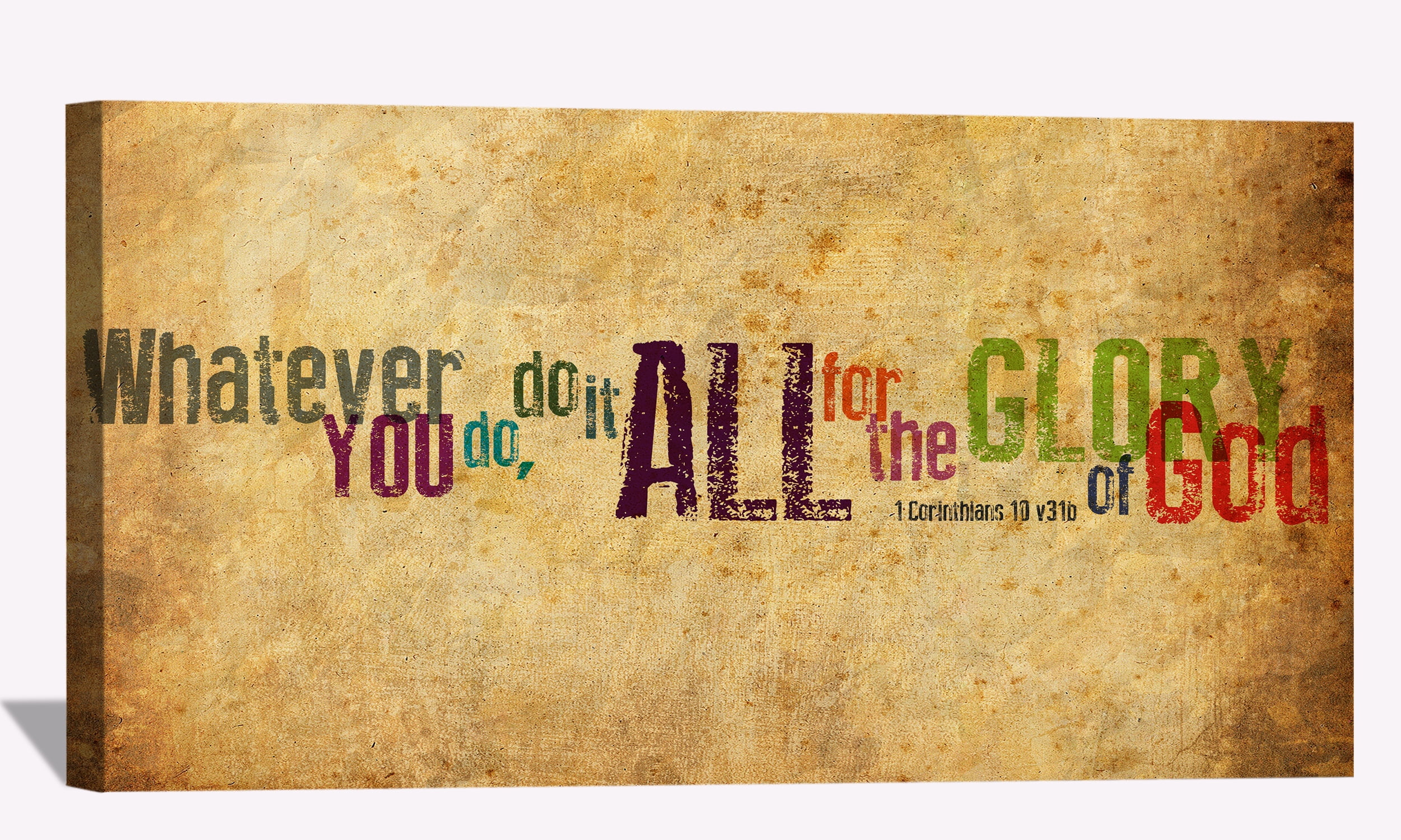 Christ Canvas Art Jesus Framed Painting For The Glory Of God Quotes ...