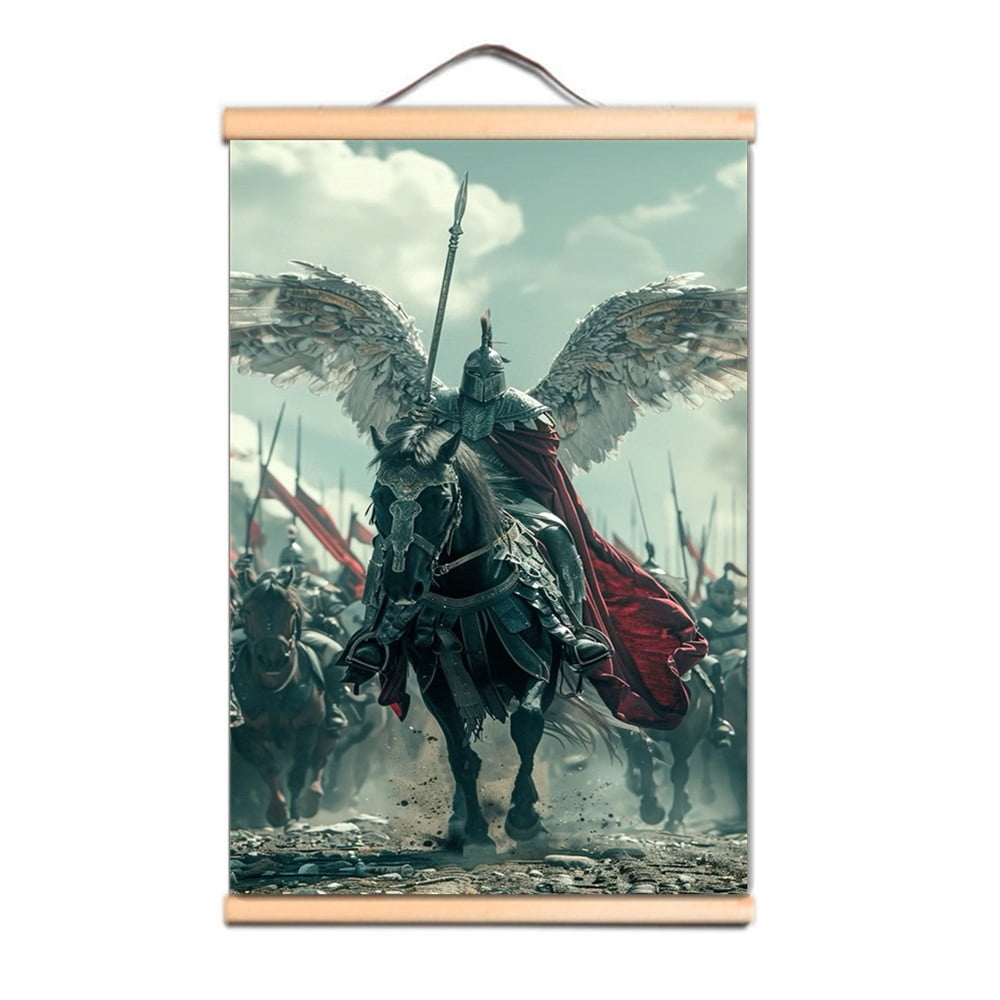 Christ Crusader Armor Warrior Tapestry Banner Wall Hanging Picture ...
