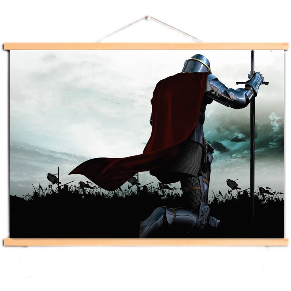 Christ Crusades Armor Warrior Posters Canvas Art Print Scroll Painting ...